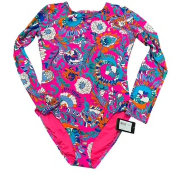 kate spade | Swim | New Kate Spade One Piece Swimsuit Long Sleeve Back ...